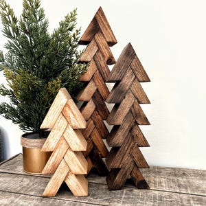 Wooden Christmas Trees / Layered Trees / Rustic Christmas Trees ...