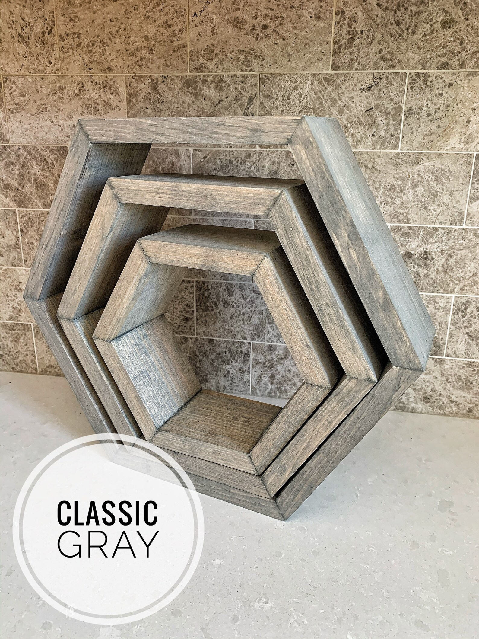 Set of 3 Hexagon Floating Shelves / Floating Shelf / Floating - Etsy