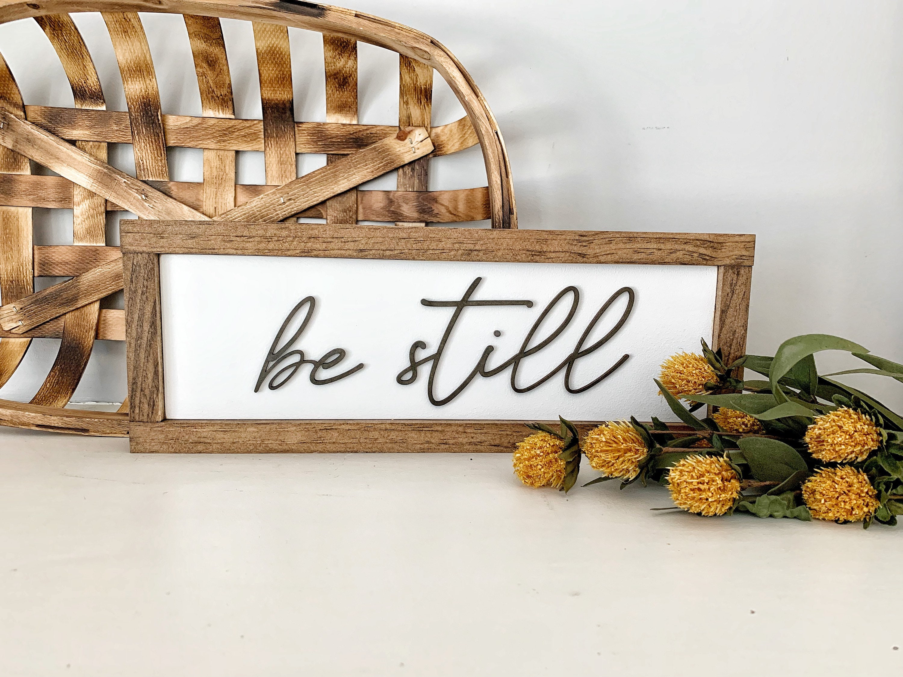 Be Still Sign / 3D Sign / Rustic Sign - Etsy