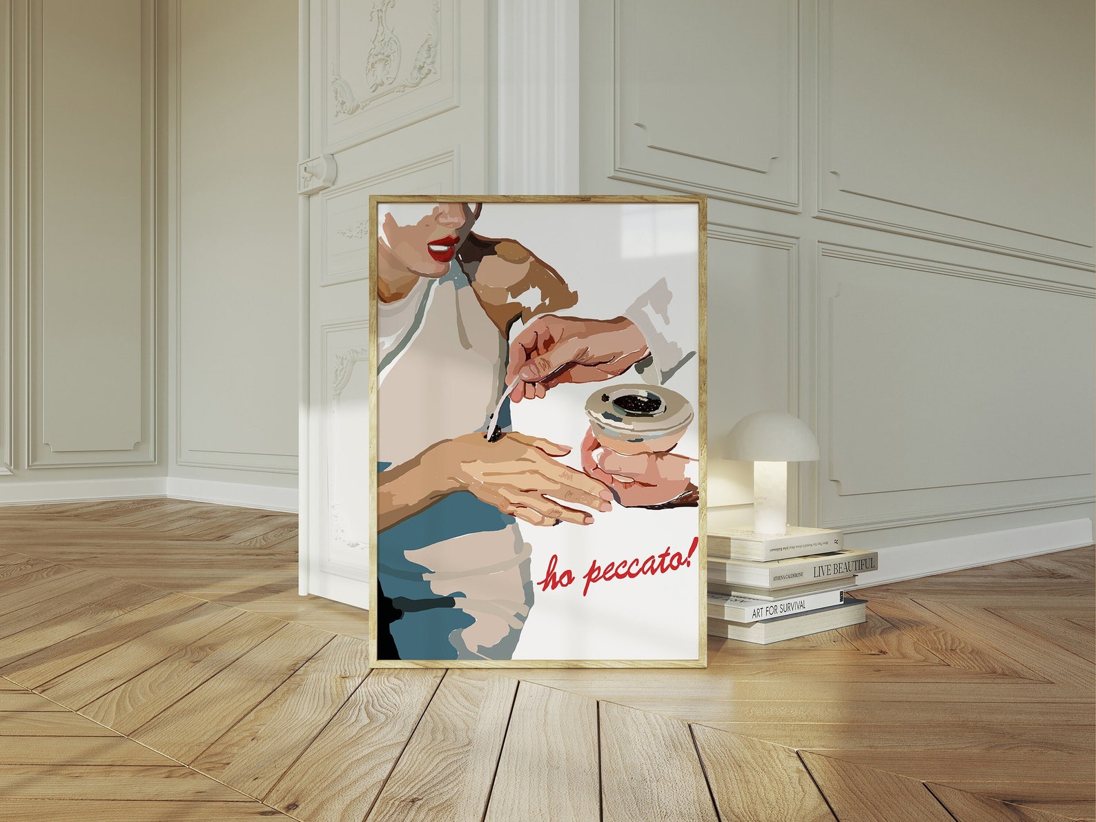 Elegant Caviar Print for Stylish Kitchen Decor | Gastronomy Gift for ...