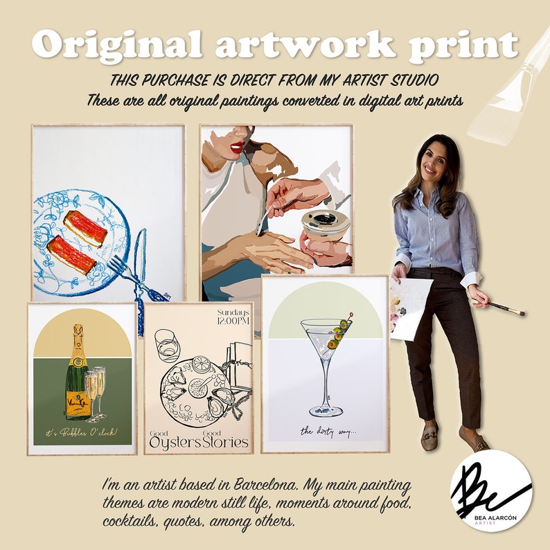 Elegant Caviar Print for Stylish Kitchen Decor | Gastronomy Gift for ...