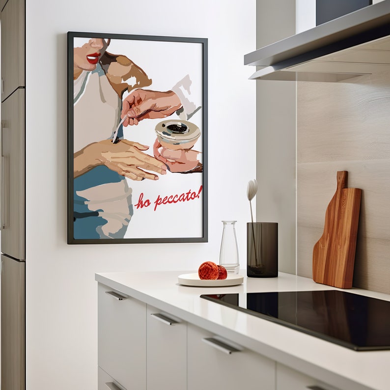 Elegant Caviar Print for Stylish Kitchen Decor | Gastronomy Gift for ...