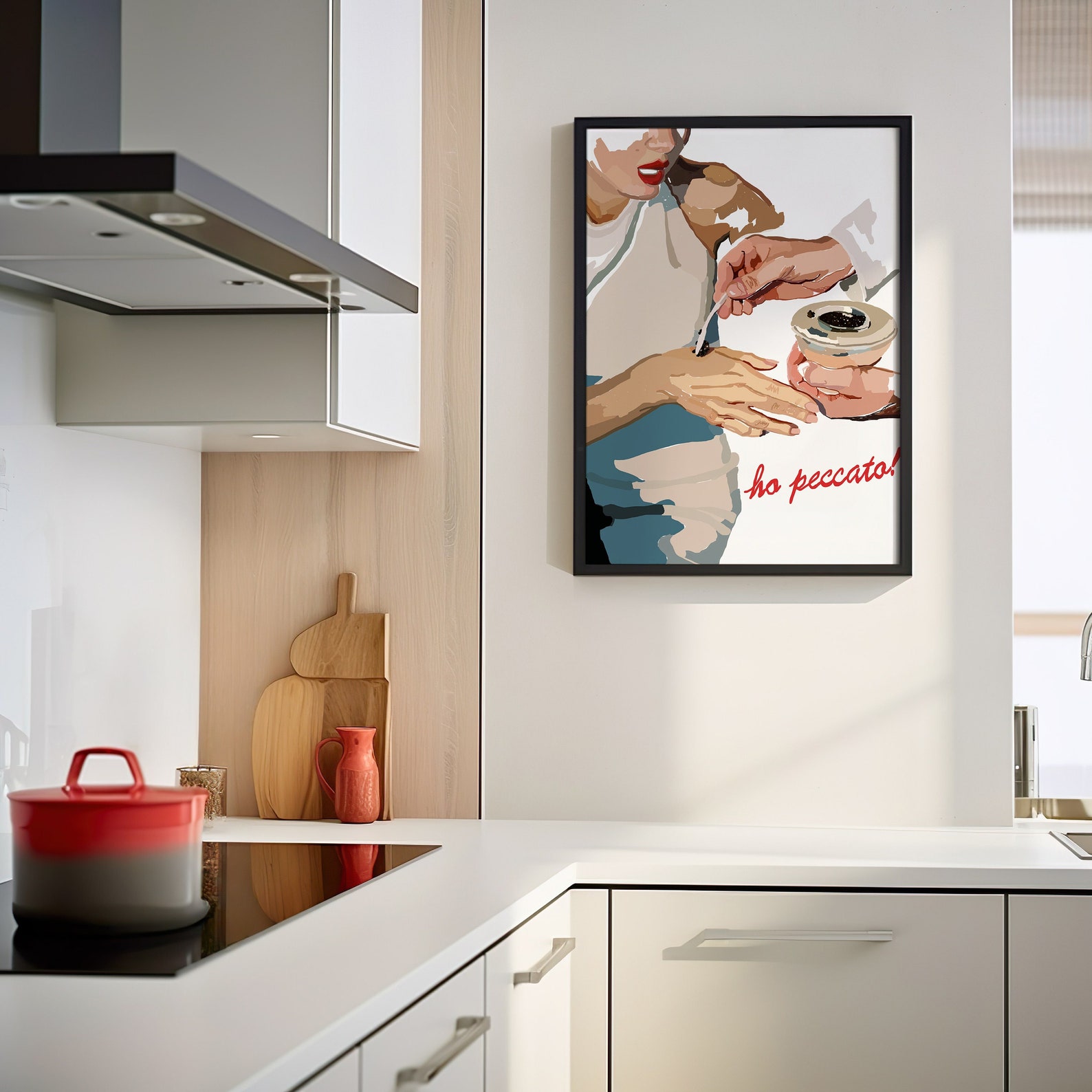 Elegant Caviar Print for Stylish Kitchen Decor | Gastronomy Gift for ...