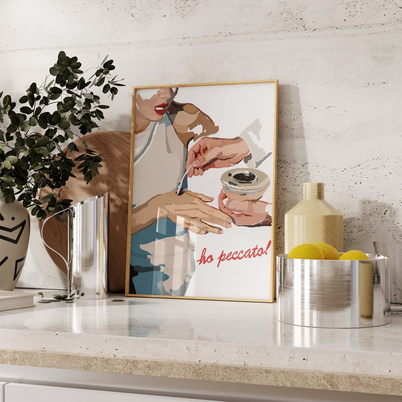 Elegant Caviar Print for Stylish Kitchen Decor | Gastronomy Gift for ...