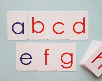 Montessori Alphabet Cards - Etsy