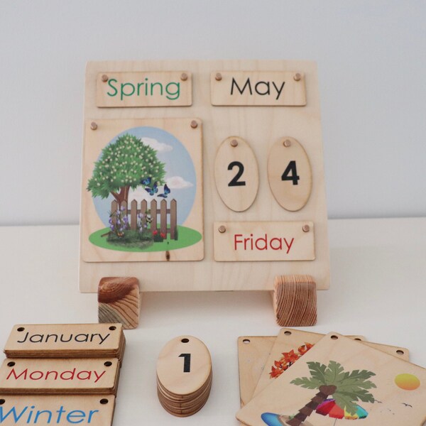 Wooden Calendar - Etsy