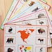 Montessori Animals and Continents Cards/montessori Flash Card/ Animals ...