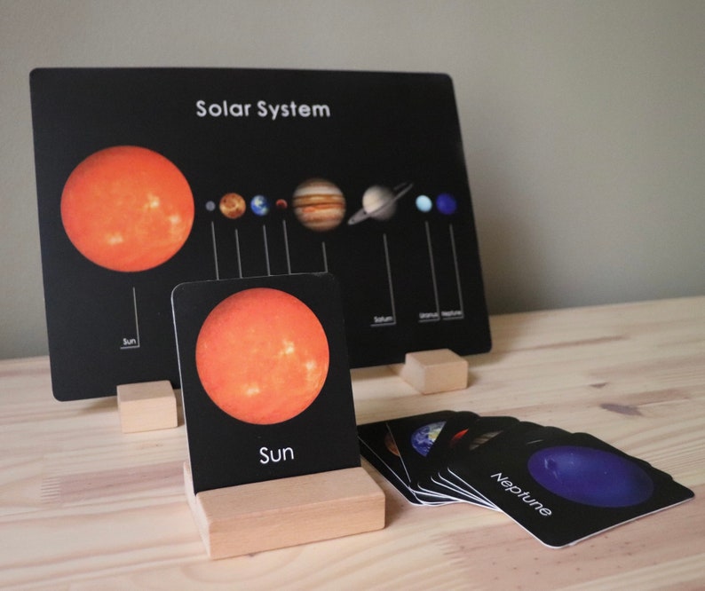 Solar System Cards / Solar System Flash Cards / Planet Cards - Etsy