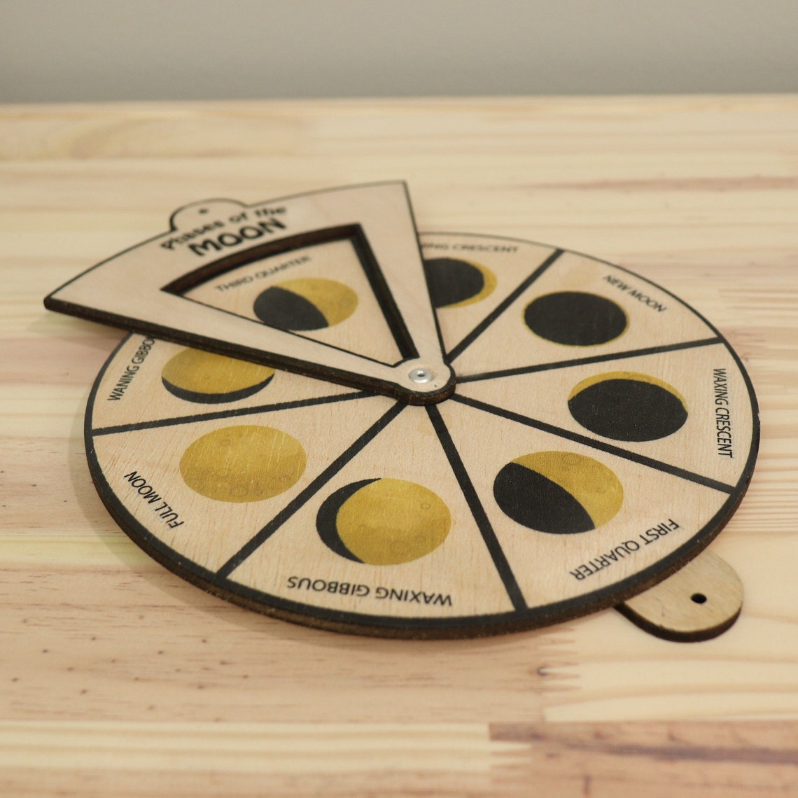 Moon Phases Wheel / Phases of the Moon Wheel | Etsy