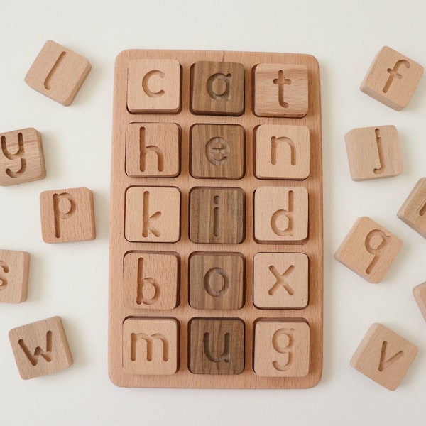 Wooden Tile Letter Board - Etsy