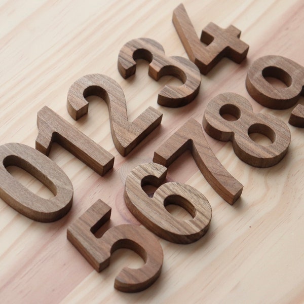 Wooden Numbers - Etsy