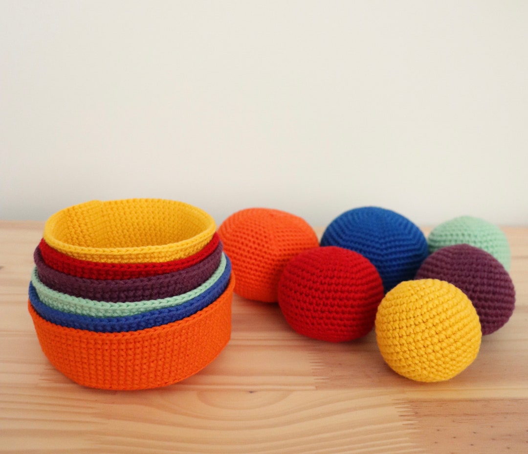 Color Sorting Bowls and Balls / Sorting Baskets and Balls/ Color ...