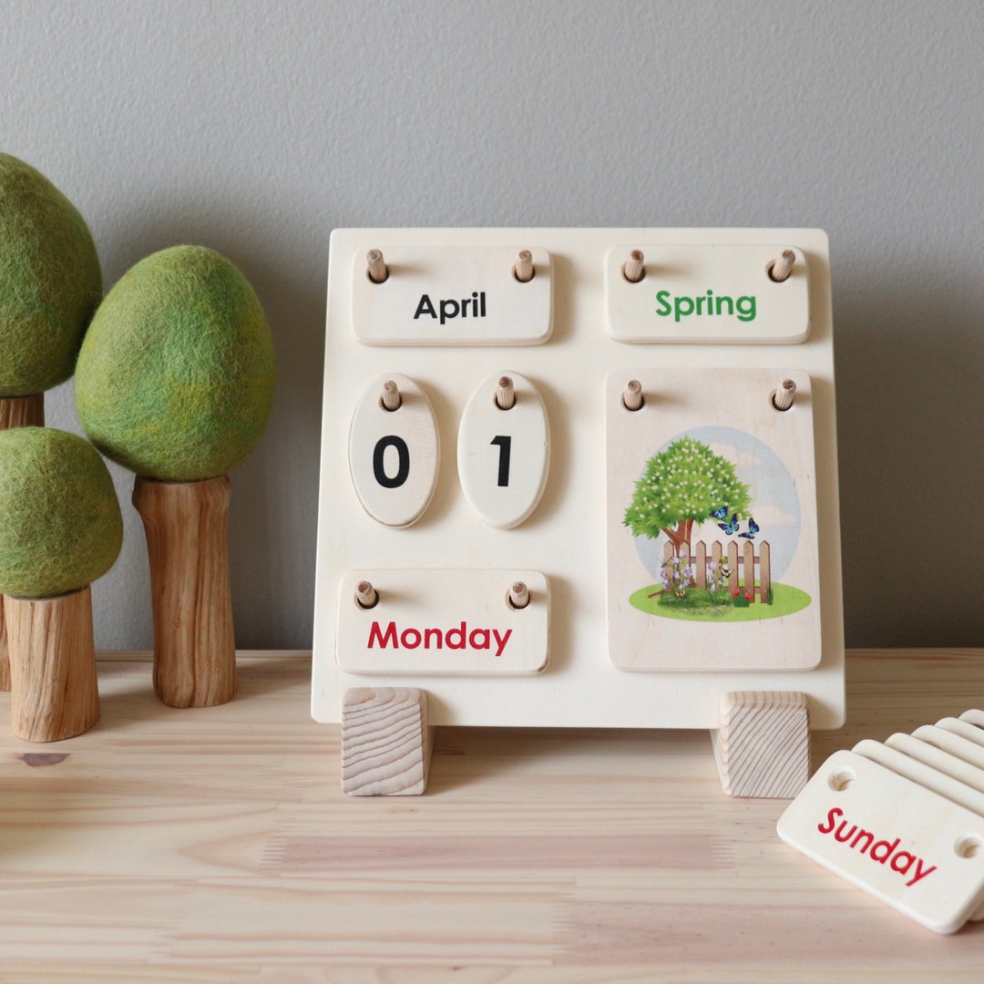 Wooden Calendar - Etsy