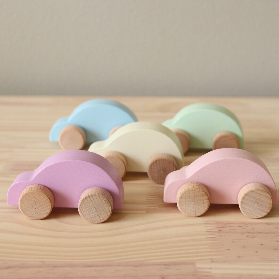 Wooden Pastel Cars - Etsy