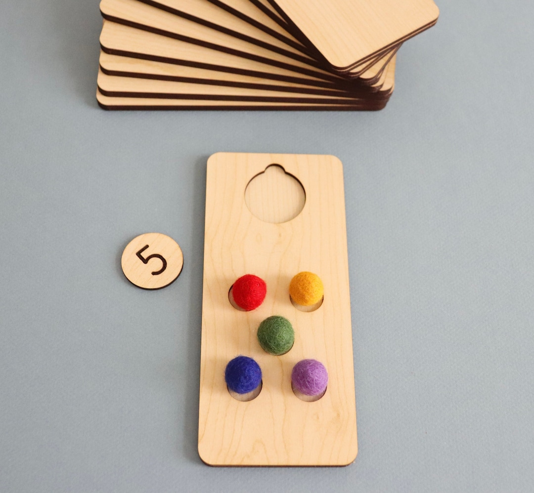 Number Counting Boards(1-10)/ Montessori Counting Boards (1-10 ...