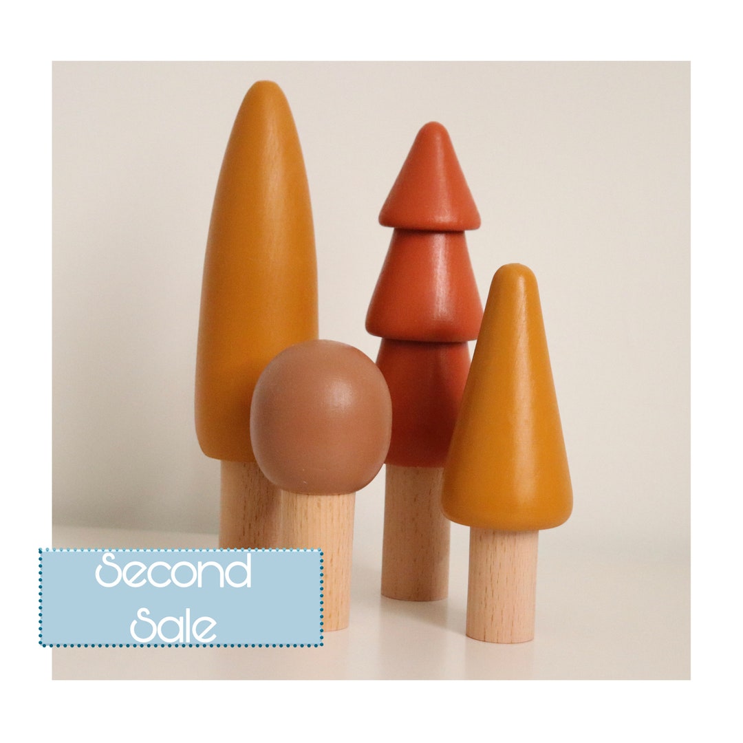 Seconds Sale Wooden Tree Set / Wooden Autumn Tree Set / Fall Trees - Etsy