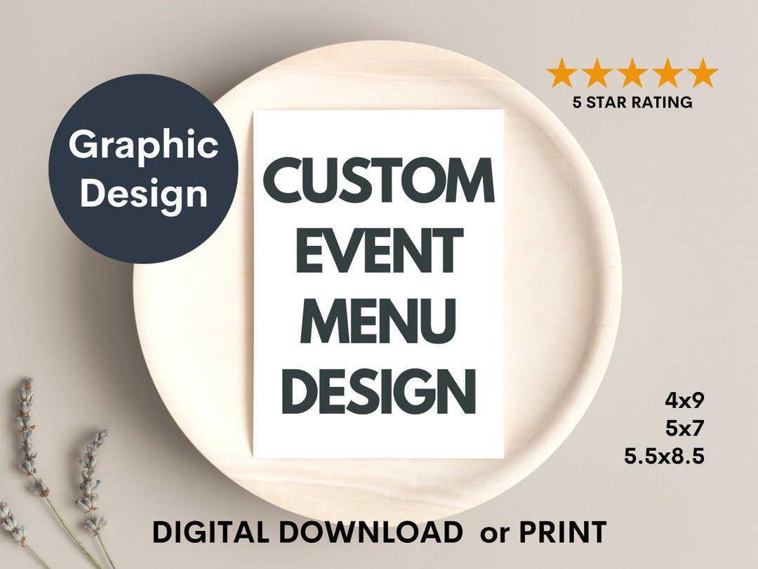Custom Event Menu Custom Party Menu Custom Wedding Menu - Etsy