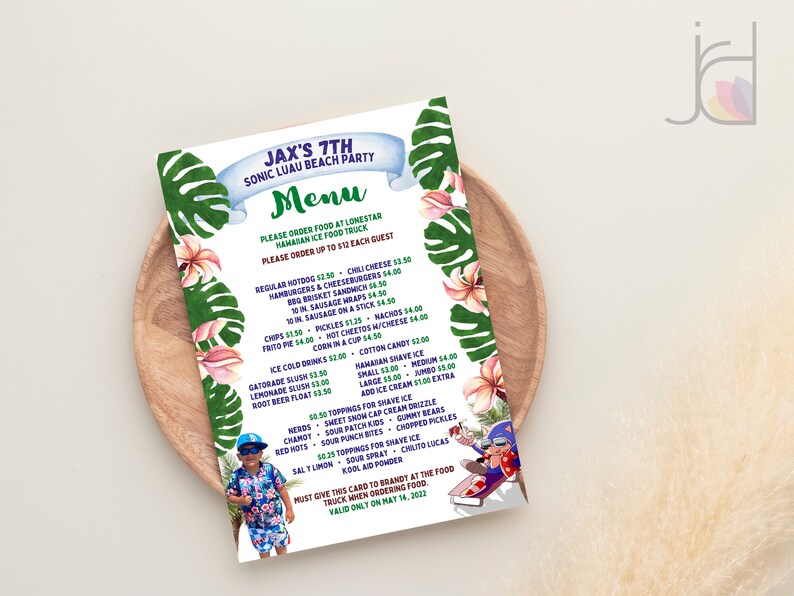 Custom Event Menu Custom Party Menu Custom Wedding Menu - Etsy