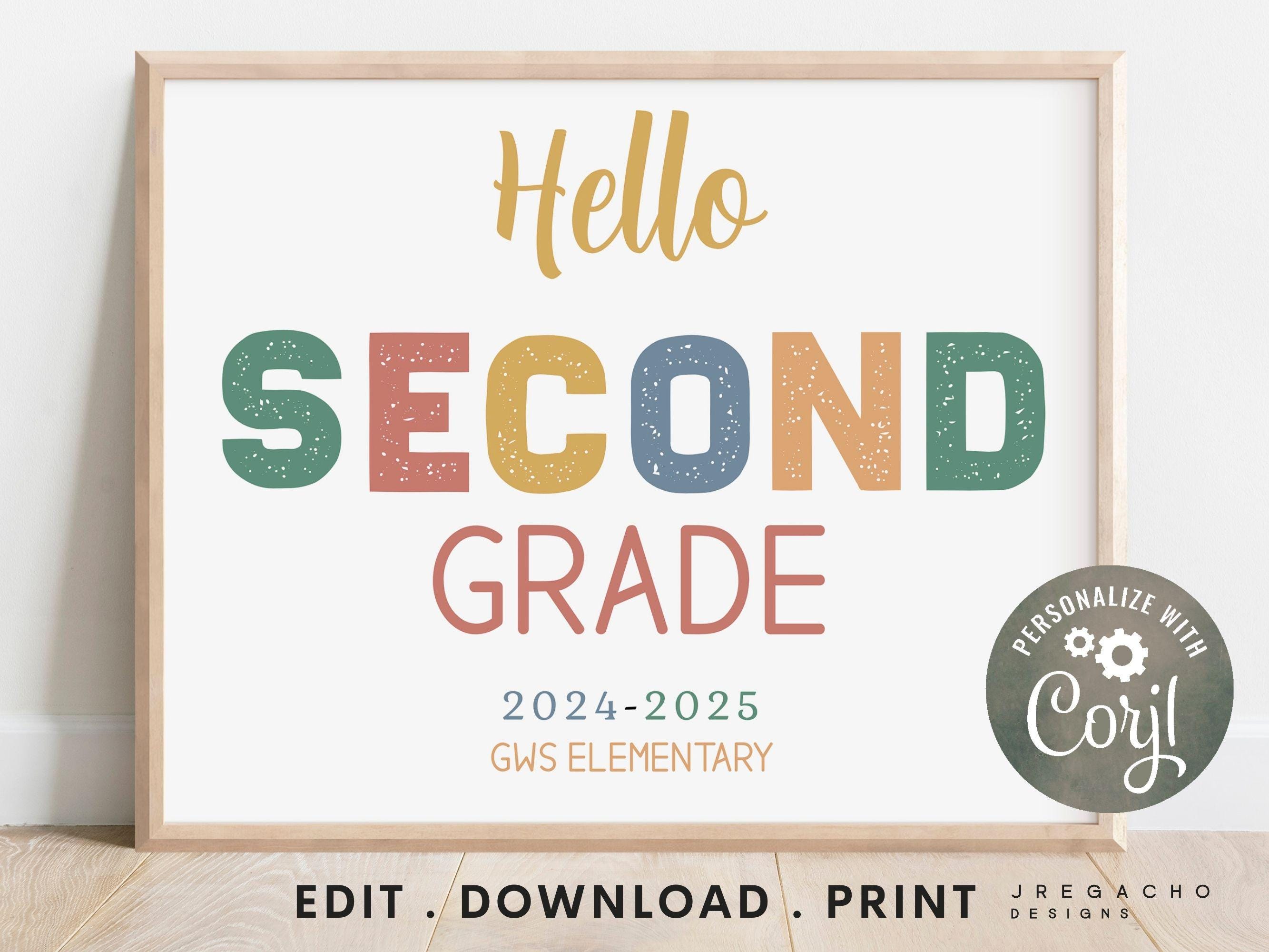 First Day of School Printable, Back to School Sign, First & Last Day of ...