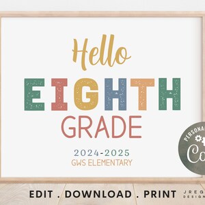 First Day of School Printable, Back to School Sign, First & Last Day of ...