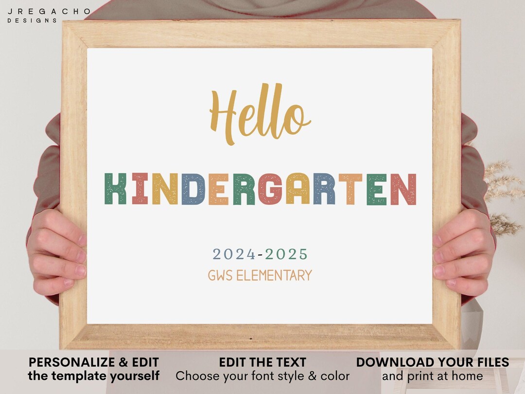 First Day of School Printable, Back to School Sign, First & Last Day of ...