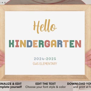 First Day of School Printable, Back to School Sign, First & Last Day of ...