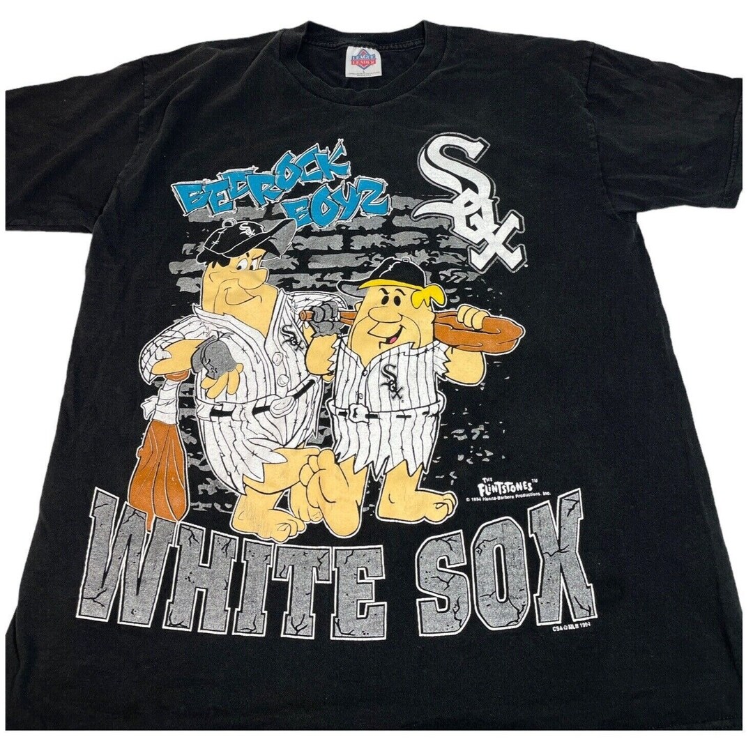 Vintage Chicago White Sox Flintstones T-shirt MLB Size Large Fred ...