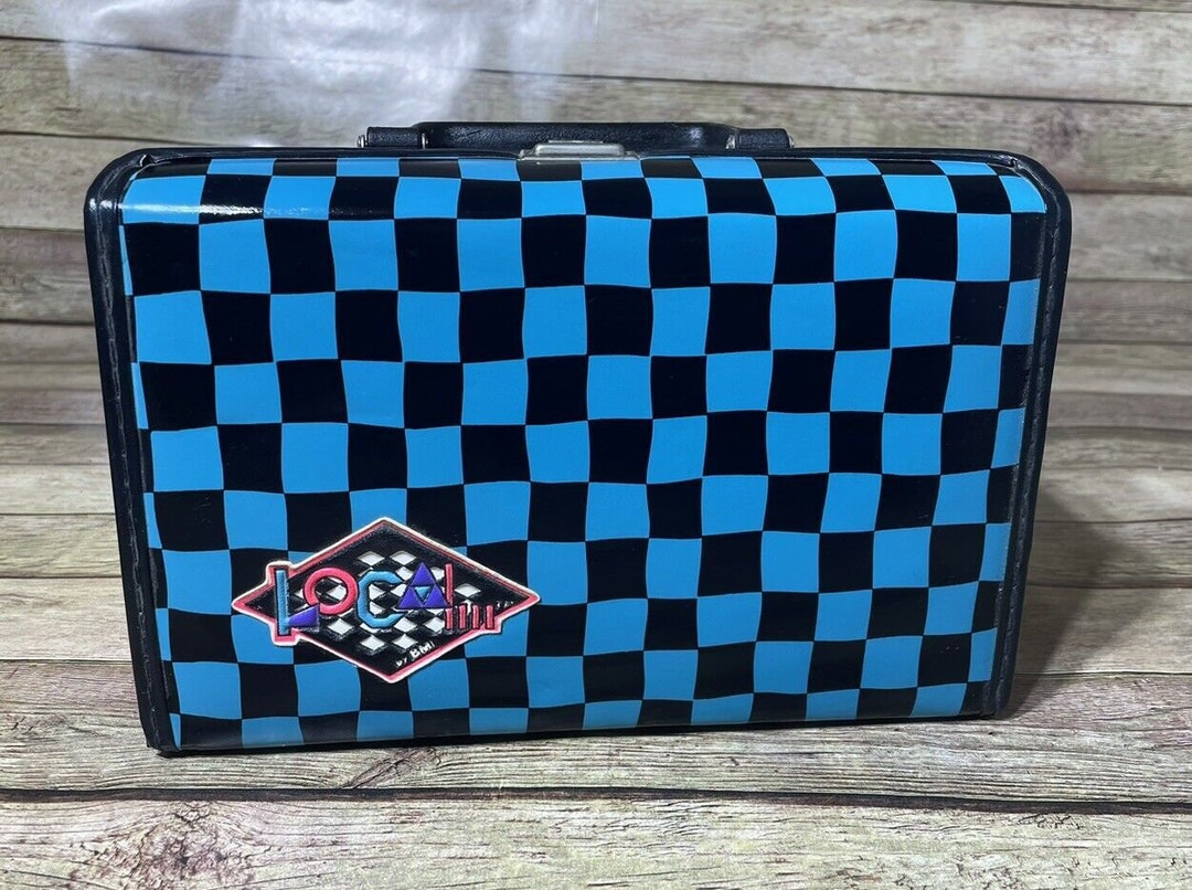 Vintage 80's BMI Local Double Sided Checkered Cassette Case Holds 12 - Etsy