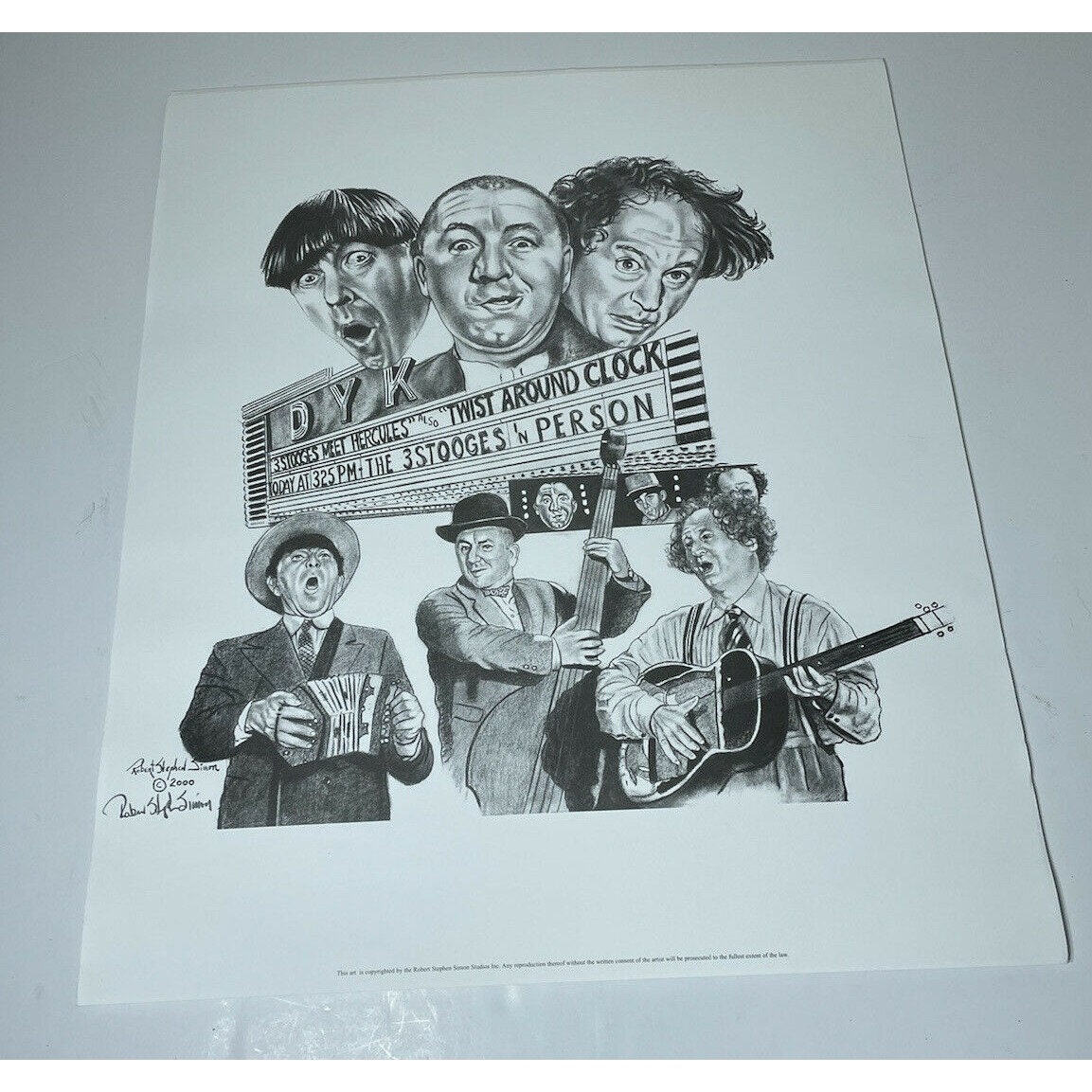 Memorabilia Collectibles Robert Stephen Simon Signed Lithograph The ...