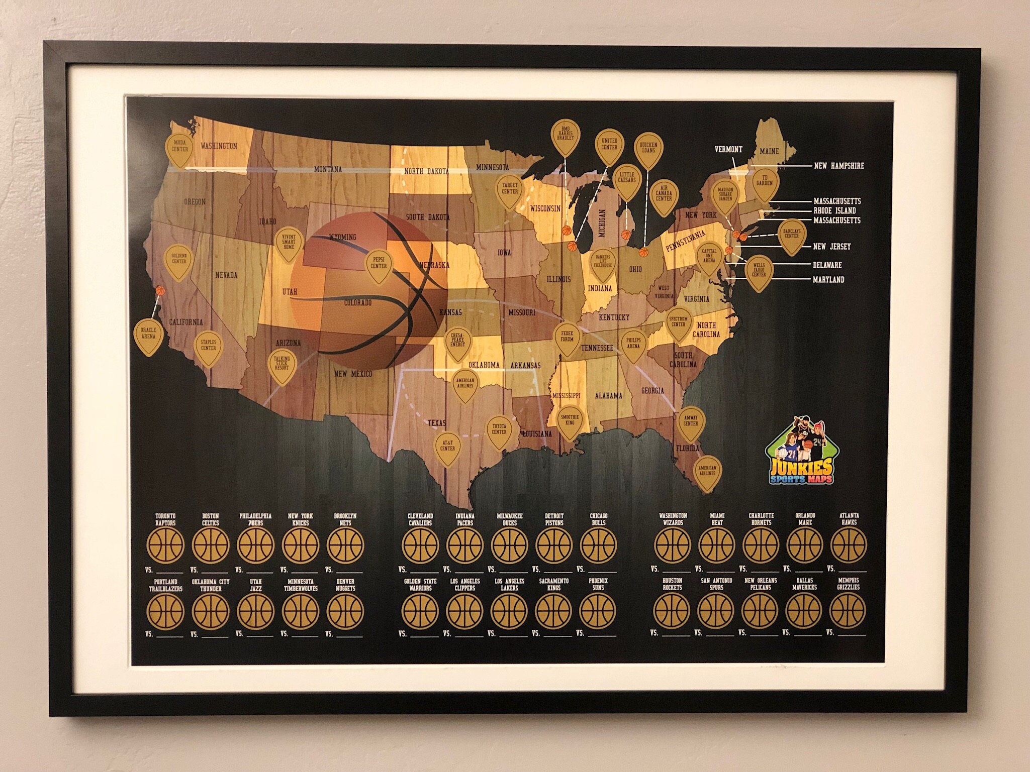 Scratch-off Basketball Map Bucket List Tracking Poster - Etsy Canada