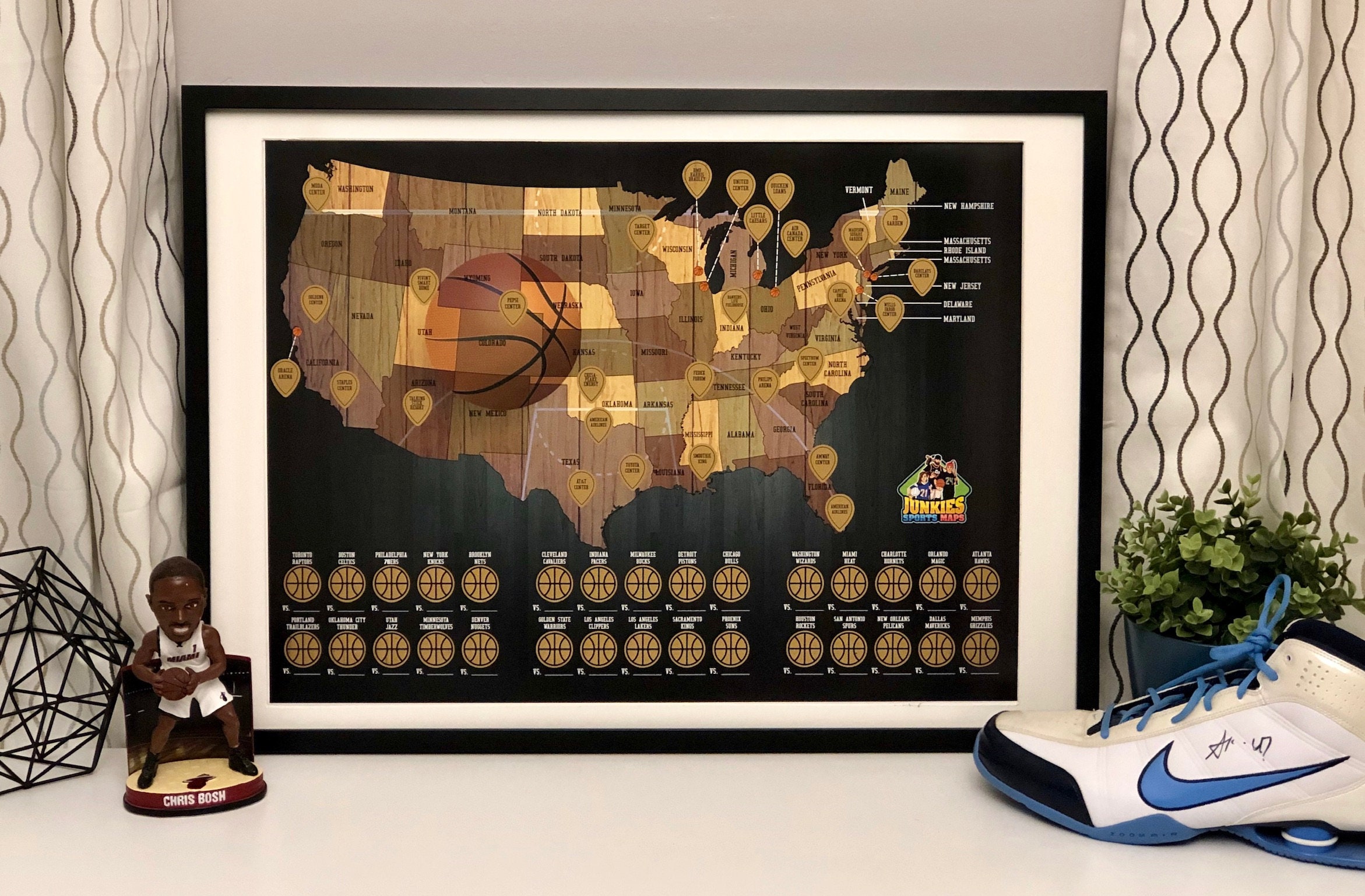 Scratch-off Basketball Map Bucket List Tracking Poster - Etsy Canada