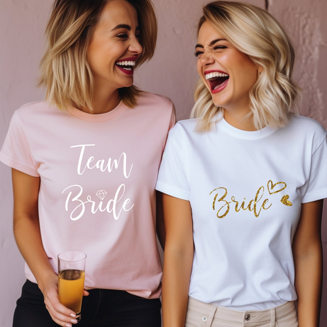 Team Bride Shirt: Bachelorette Party Cotton T-shirts - Etsy