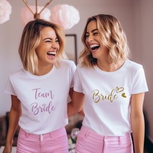 Team Bride Shirt: Bachelorette Party Cotton T-shirts - Etsy