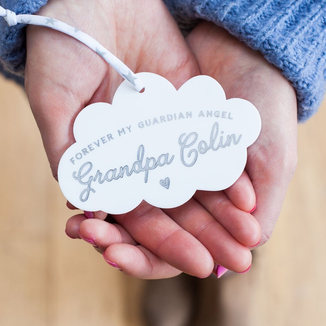 Personalised Guardian Angel, Memorial Ornament, Remembrance Gift ...
