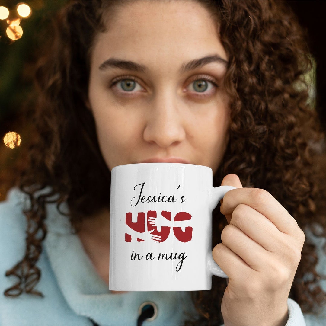Personalised Hug Mug Send A Hug Gift | Sending Virtual Hugs to Say Miss ...