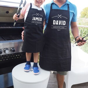 Personalised Family Apron: Culinary Academy Chef Apron Personalized - Etsy