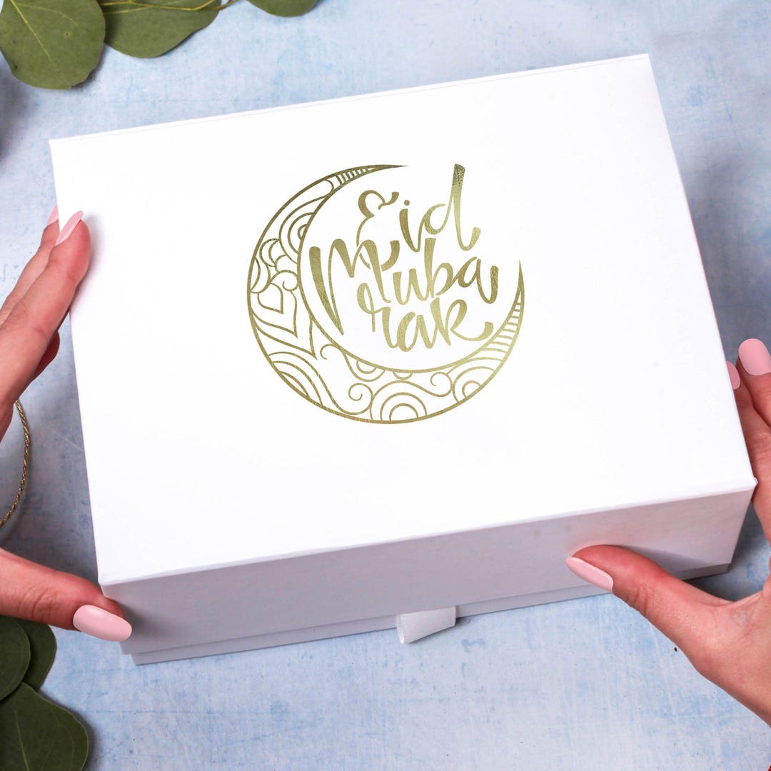 Personalised Eid Gift Box: Elegant Empty Hamper Personalized - Etsy