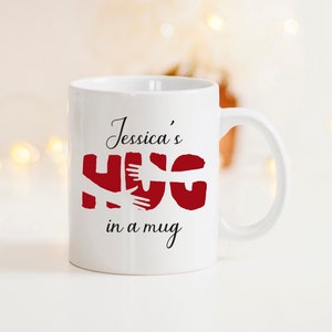 Personalised Hug Mug Send A Hug Gift Sending Virtual Hugs to | Etsy