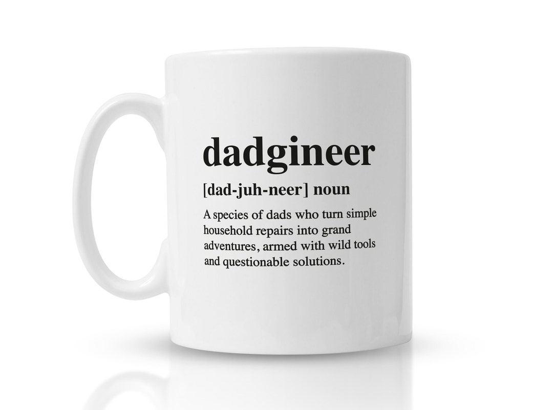 Dadgineer Mug: Engineer Dad Humor (ceramic, Double Sided Print) - Etsy