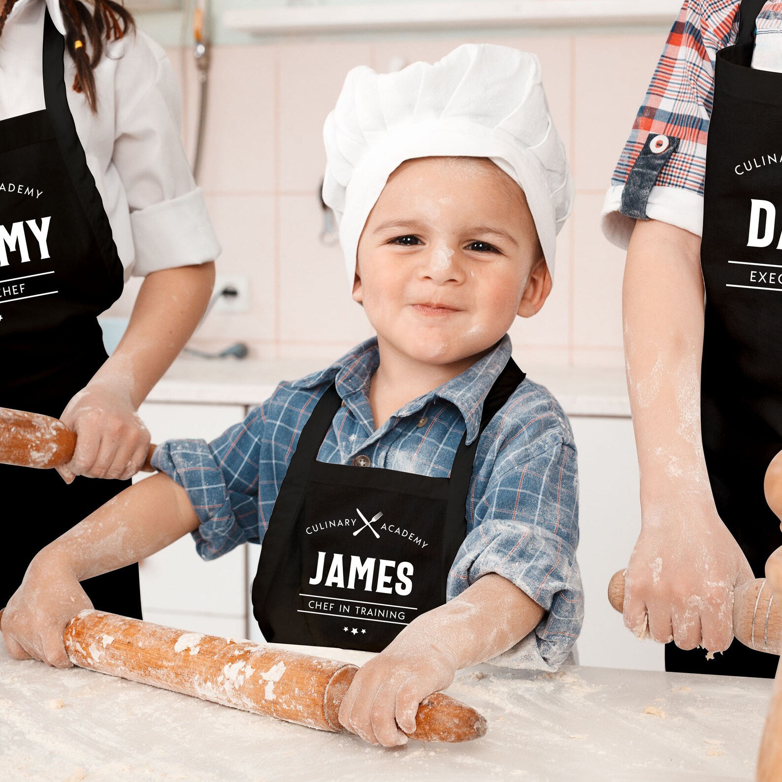 Personalised Family Apron: Culinary Academy Chef Apron Personalized - Etsy