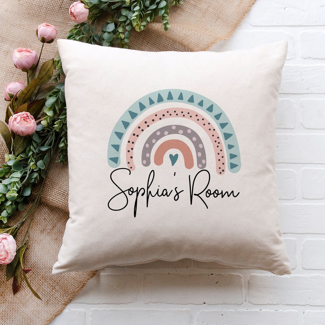 Personalised Rainbow Cushion Cover: Motivational Home Decor ...