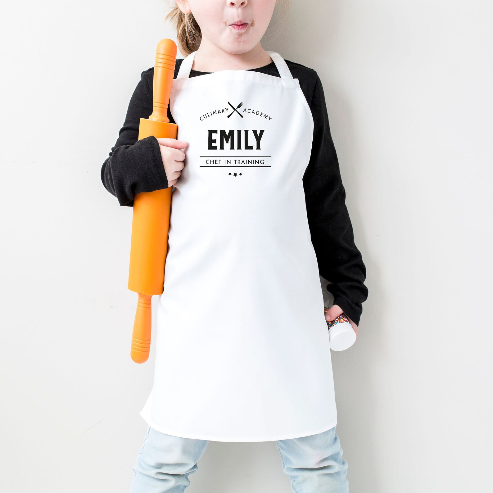 Personalised Family Apron: Culinary Academy Chef Apron Personalized ...