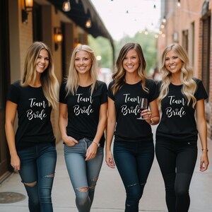 Team Bride Shirt: Bachelorette Party Cotton T-shirts - Etsy