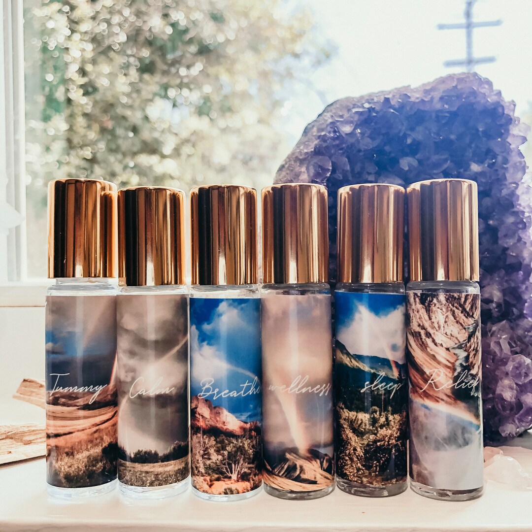 Essential Oil Labels, 10ml Roller Labels, Starter Kit Collection, 2x2 ...