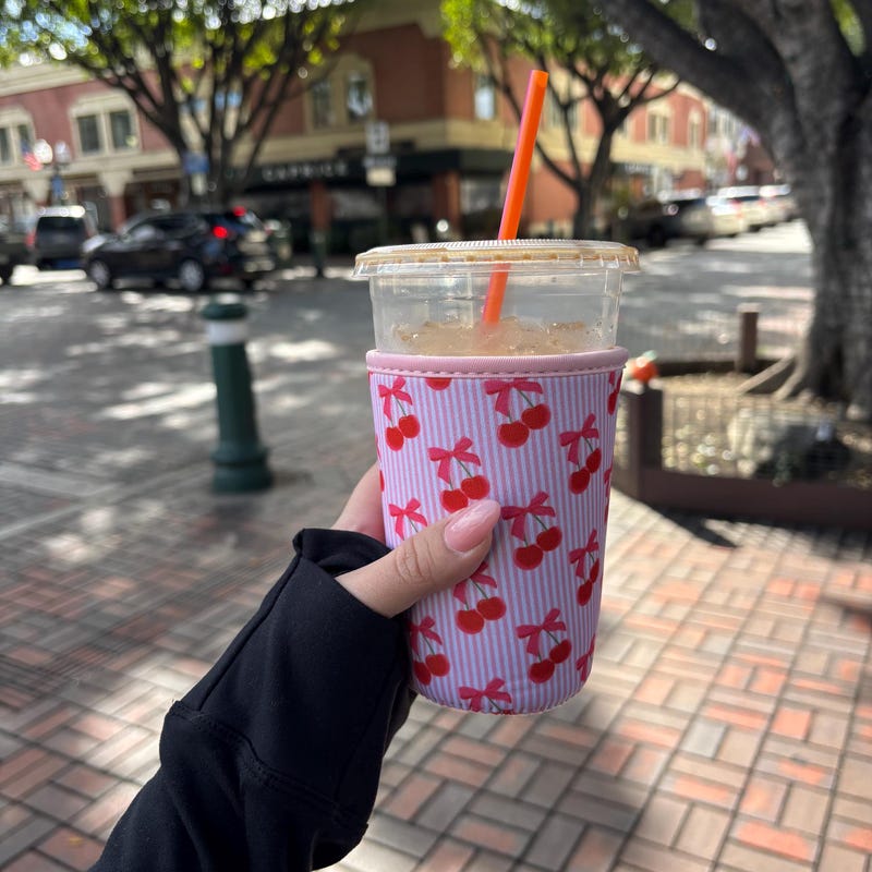 Black Bow Coffee Sleeve - Etsy UK