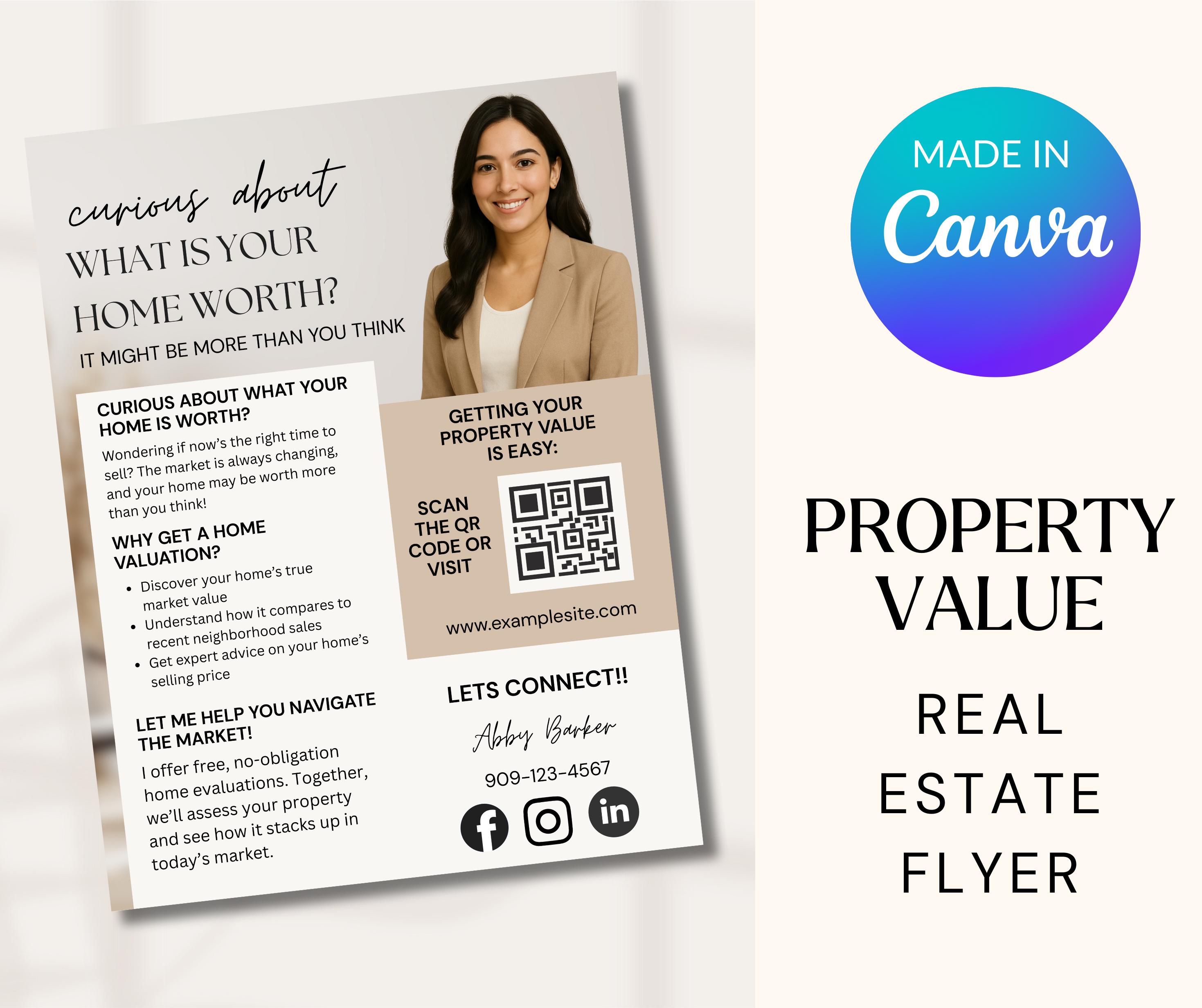 Home Value Marketing Flyer | CMA Flyer | CMA Lead Flyer | CMA Lead ...