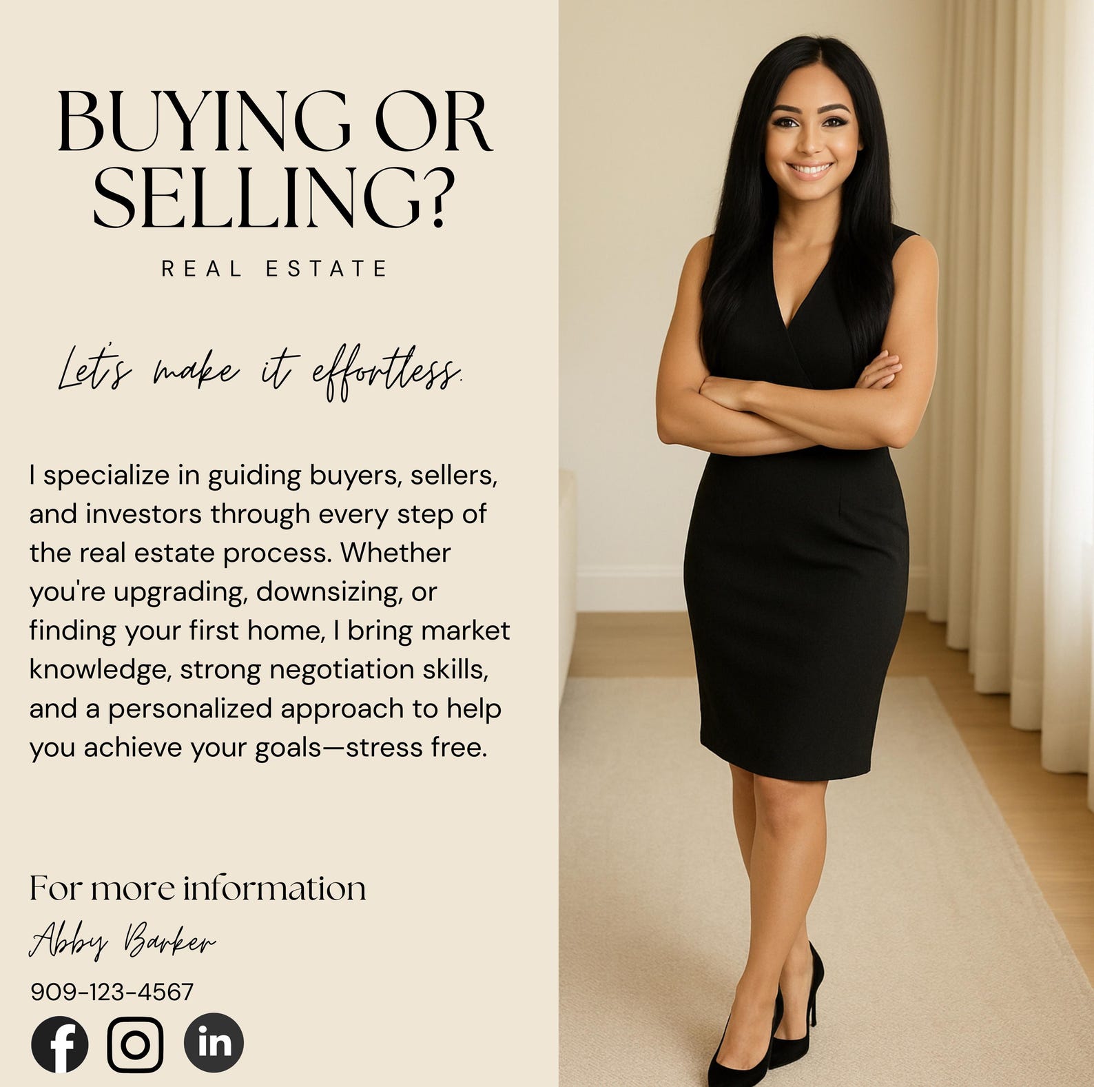 Real Estate Introduction Flyer Canva Template | Realtor Farming Letter ...