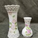 Hand Painted Lefton Fine China Floral Vase Beautiful White Mid-modern ...