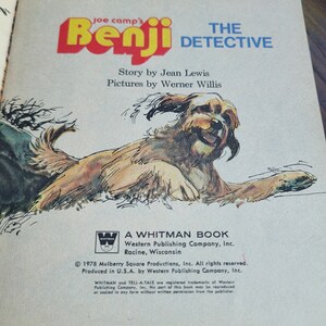 Benji Whitman Book - 1978 Tell-a-tale Children Beginner Read - Etsy