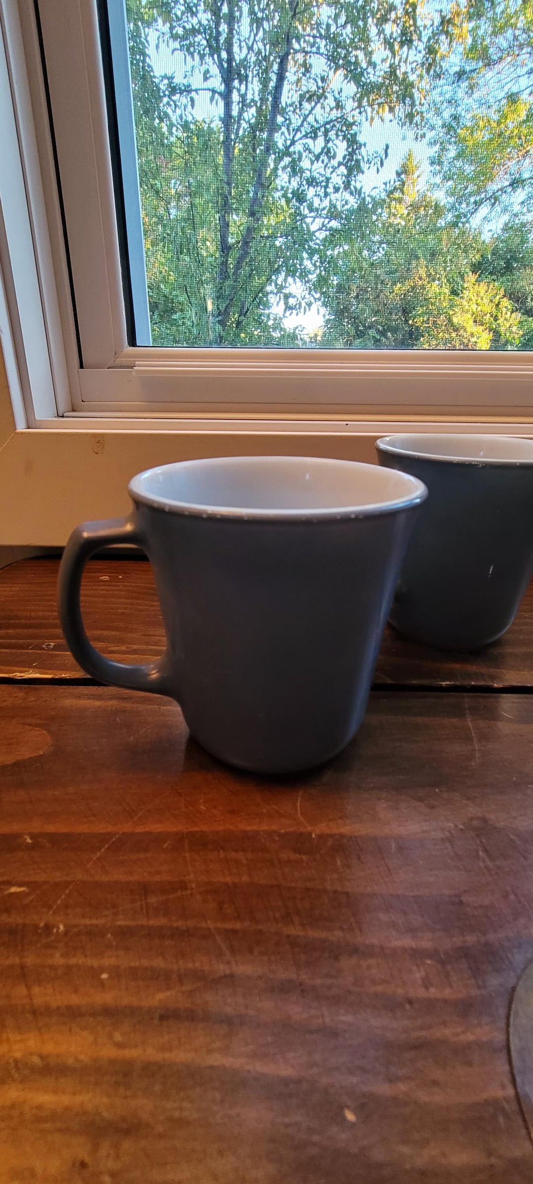 Blue Pyrex Mug - Microwave Safe MCM Kitchen Ware - Blue Kitchen Mug ...
